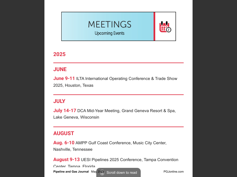 May 2025Meetings