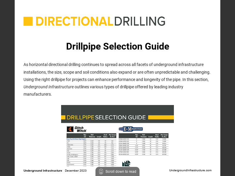 December 2023Drillpipe Selection Guide
