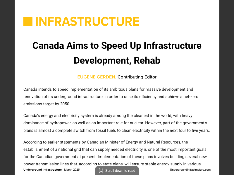 March 2025Infrastructure—Canada