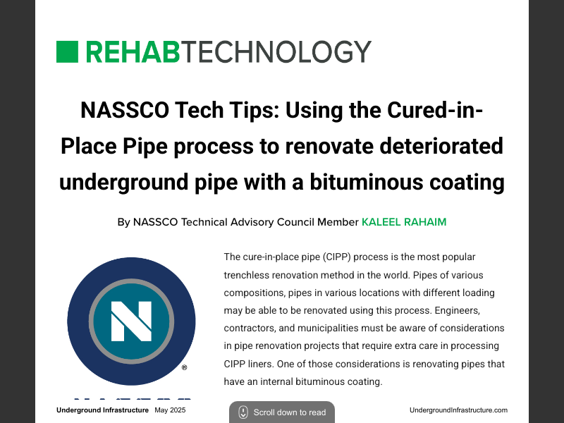May 2025Rehab Tech—NASSCO Tech Tips