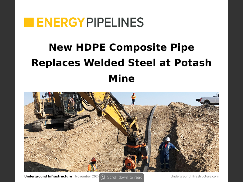 November 2024Energy Pipelines—Brine transfer line