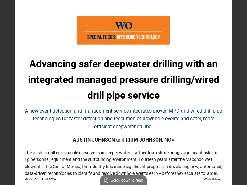 April 2024SF Offshore Tech—Johnson (NOV)