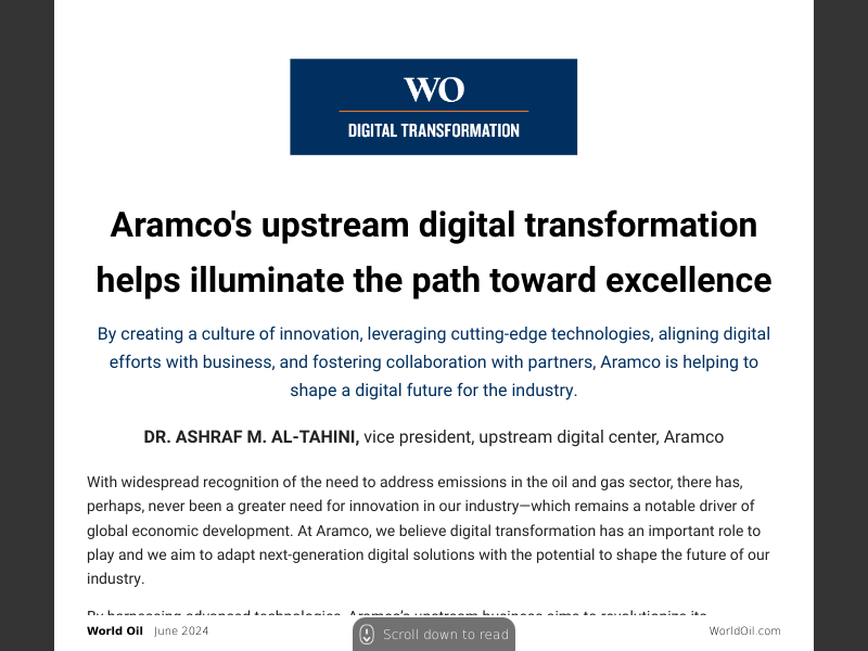 June 2024Digital Transformation—Al-Tahini (Aramco)