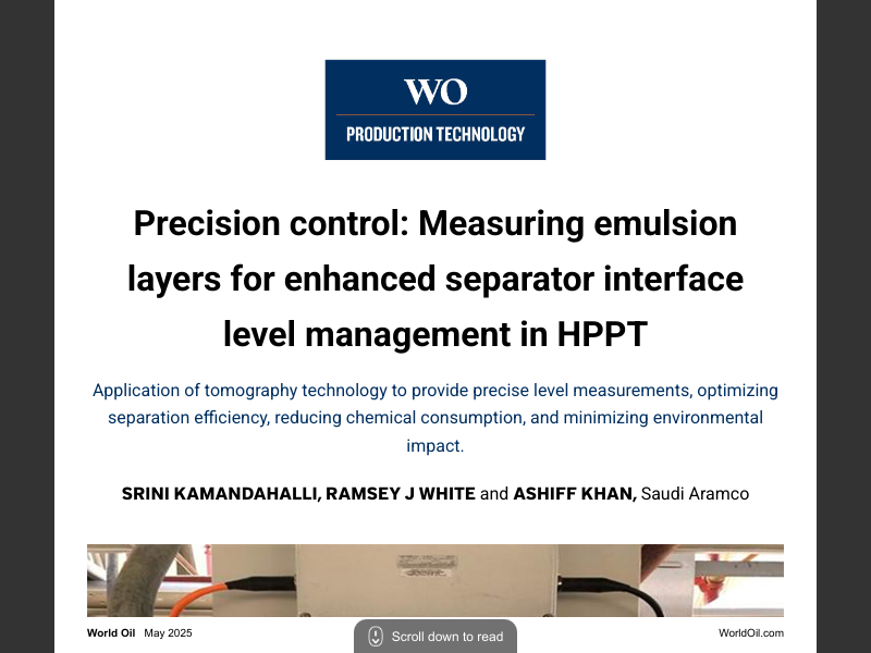 May 2025Production Technology—Kamandahalli (Saudi Aramco)