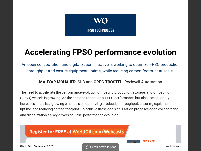 September 2023FPSO Tech—Mohajer (SLB)