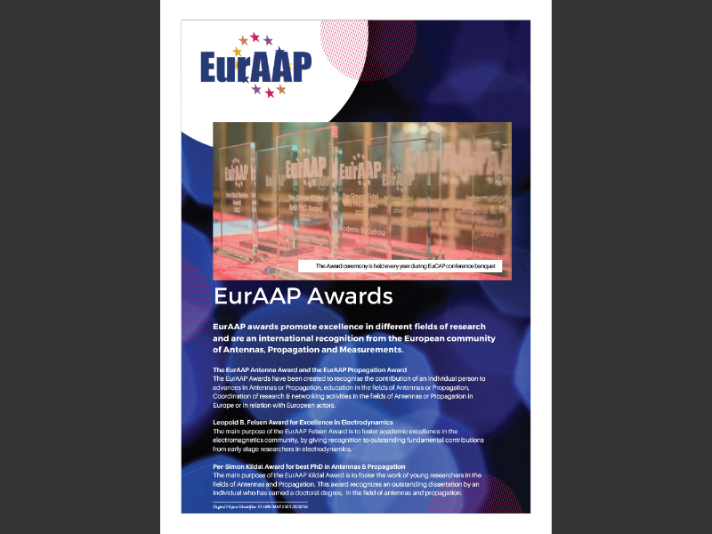 IEEE Antennas & Propagation Magazine - December 2023EurAAP Awards
