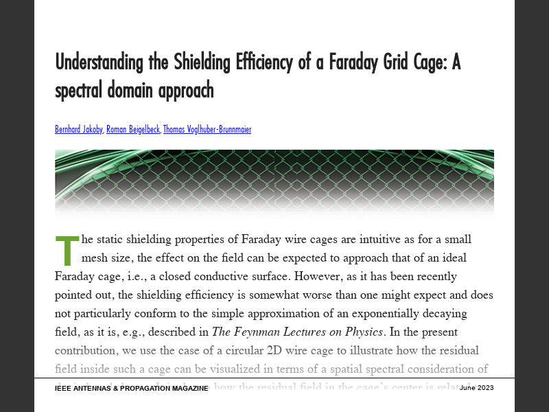 IEEE Antennas & Propagation Magazine - June 2023Understanding the ...