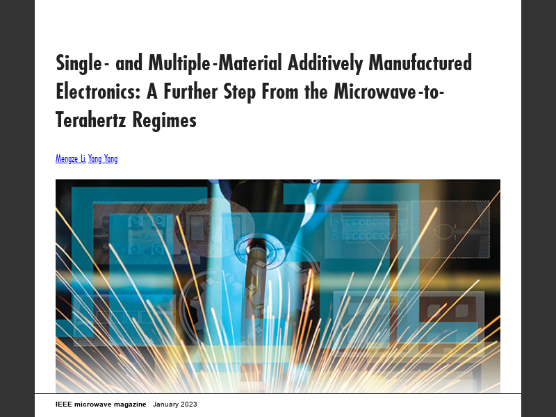 IEEE Microwave Magazine, January 2023Single- and Multiple-Material ...