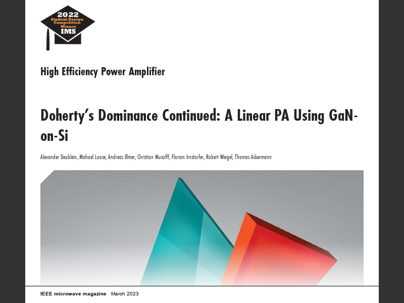 IEEE Microwave Magazine, March 2023Doherty’s Dominance Continued