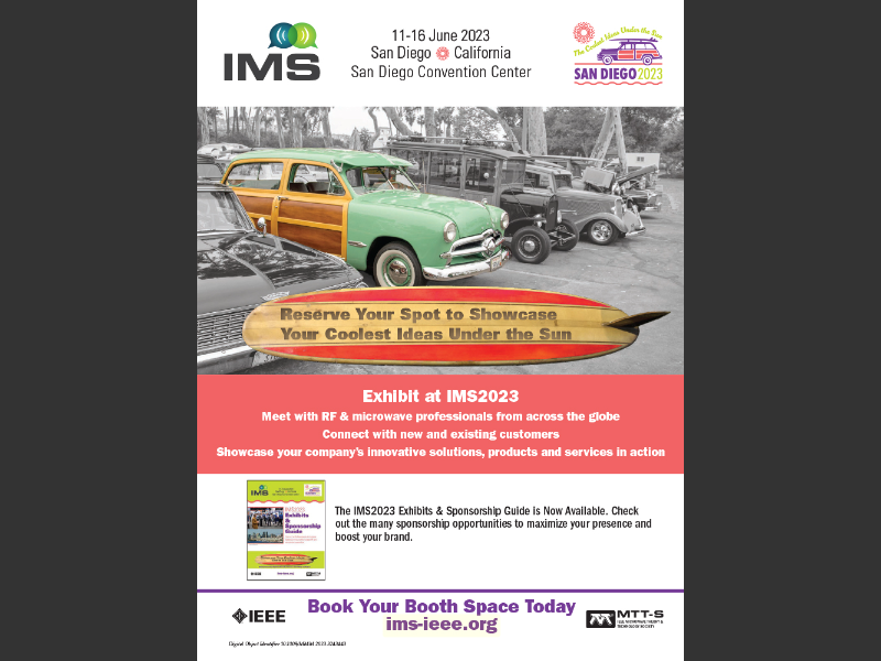 IEEE Microwave Magazine, May 2023Exhibit at IMS2023