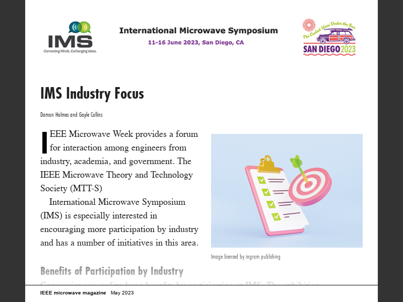 IEEE Microwave Magazine, May 2023IMS Industry Focus