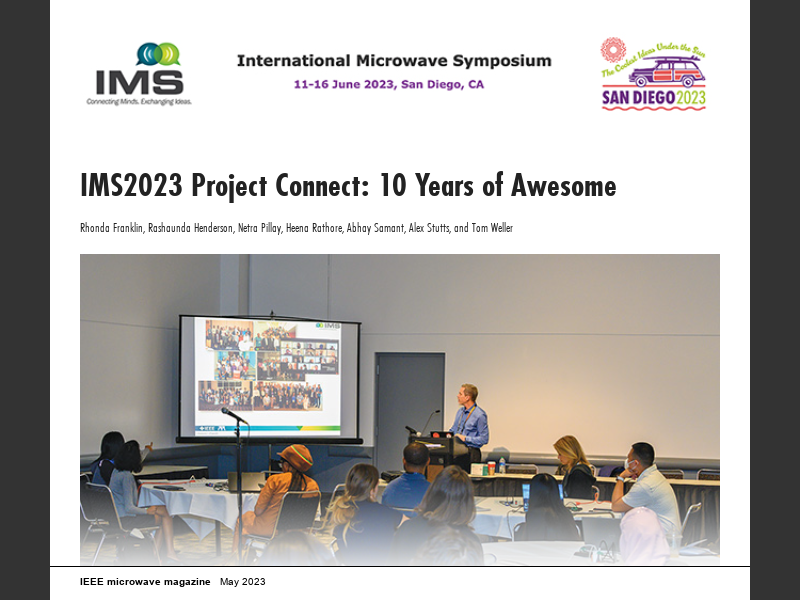 IEEE Microwave Magazine, May 2023IMS2023 Project Connect: 10 Years of ...