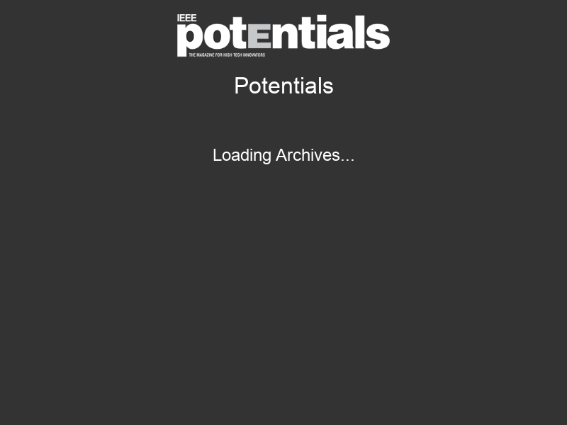 IEEE Potentials Magazine, November/December 2020Cover