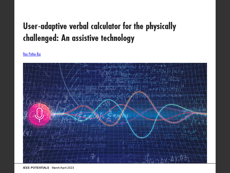 IEEE Potentials Magazine - March/April 2023User-adaptive verbal ...