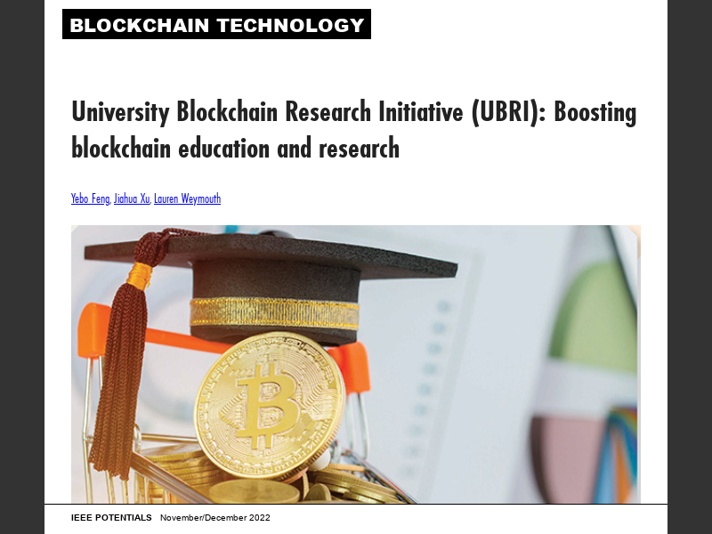 IEEE Potentials Magazine - November/December 2022University Blockchain ...