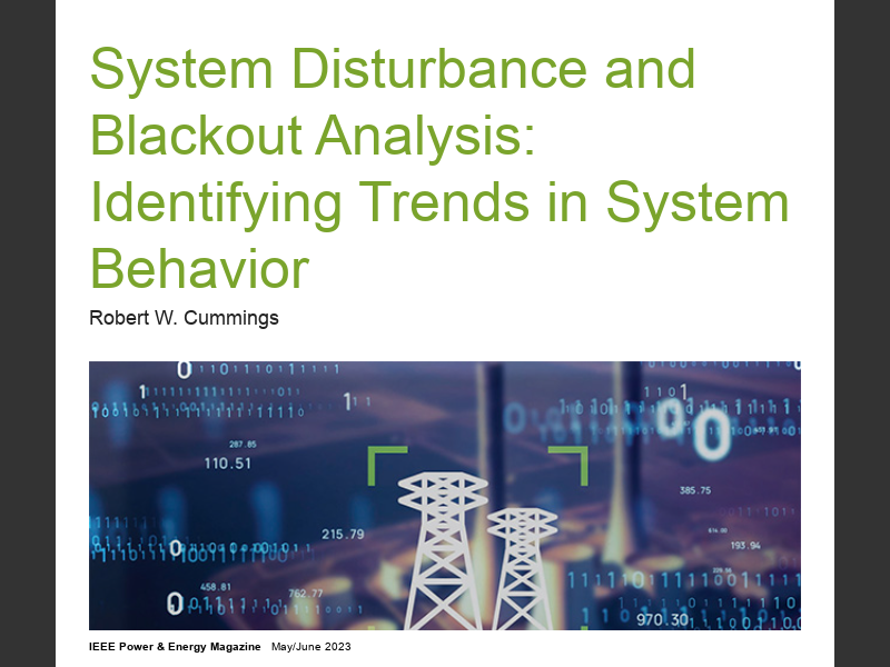 IEEE Power & Energy Magazine - May/June 2023System Disturbance and ...