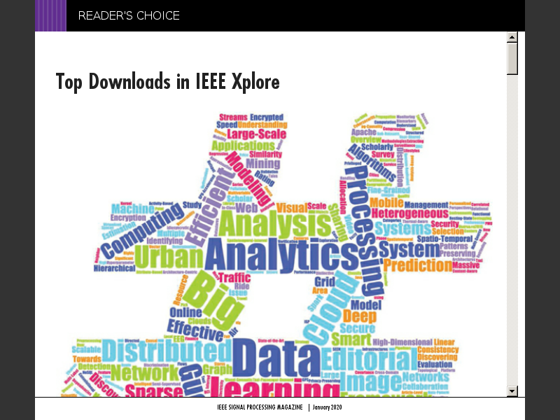 IEEE Signal Processing Magazine, January 2020Top Downloads in IEEE Xplore