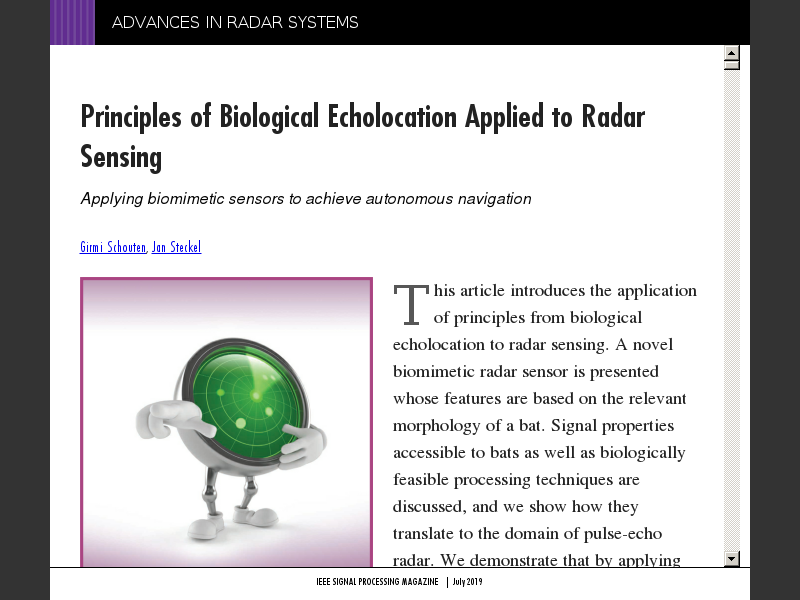 IEEE Signal Processing Magazine, July 2019Cover