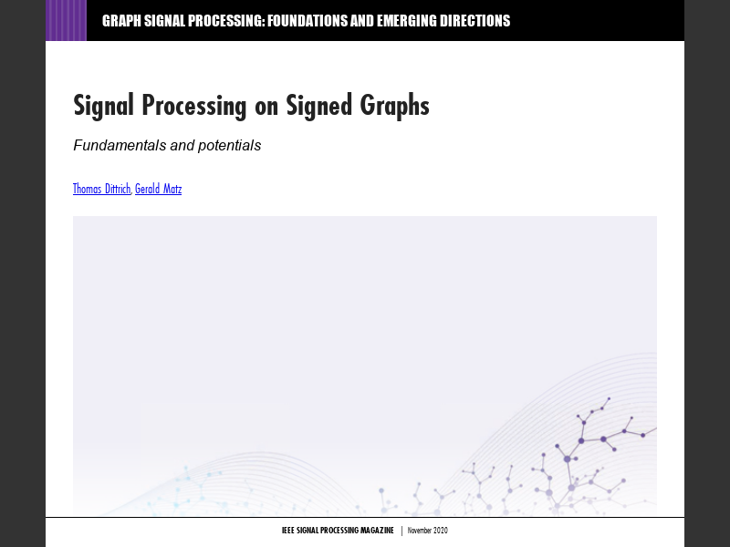 IEEE Signal Processing Magazine, November 2020
