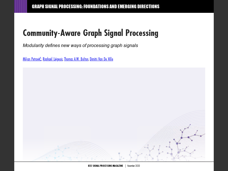 IEEE Signal Processing Magazine, November 2020Cover