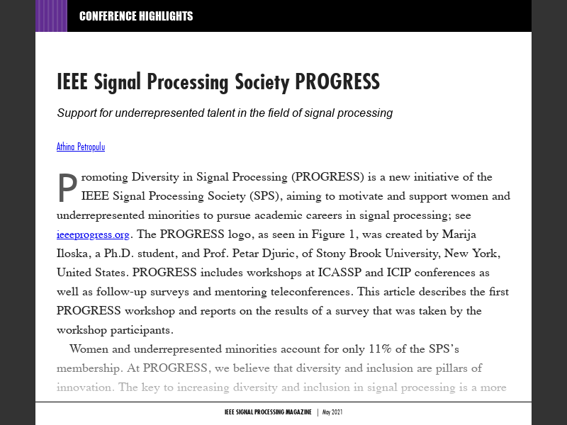 IEEE Signal Processing Magazine, May 2021Cover