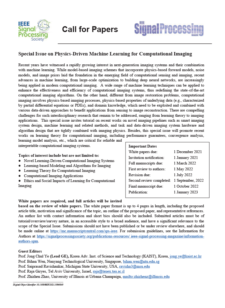 IEEE Signal Processing Magazine, September 2021Cover