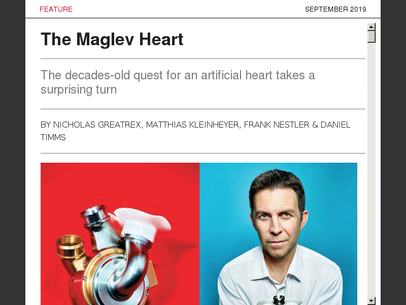 IEEE Spectrum NA September 2019The Maglev Heart