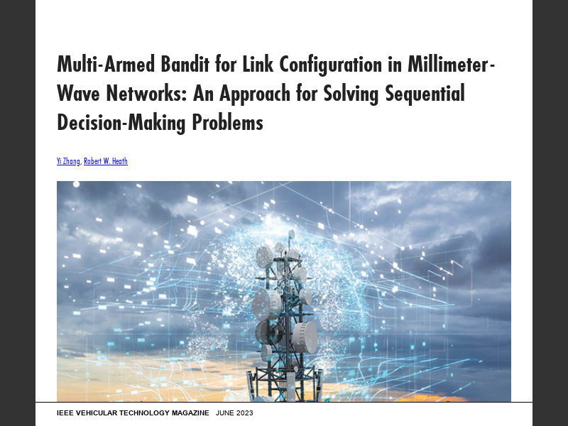 IEEE Vehicular Technology Magazine - June 2023Multi-Armed Bandit for ...