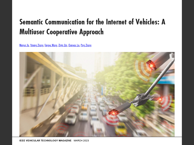 IEEE Vehicular Technology Magazine - March 2023Semantic Communication ...