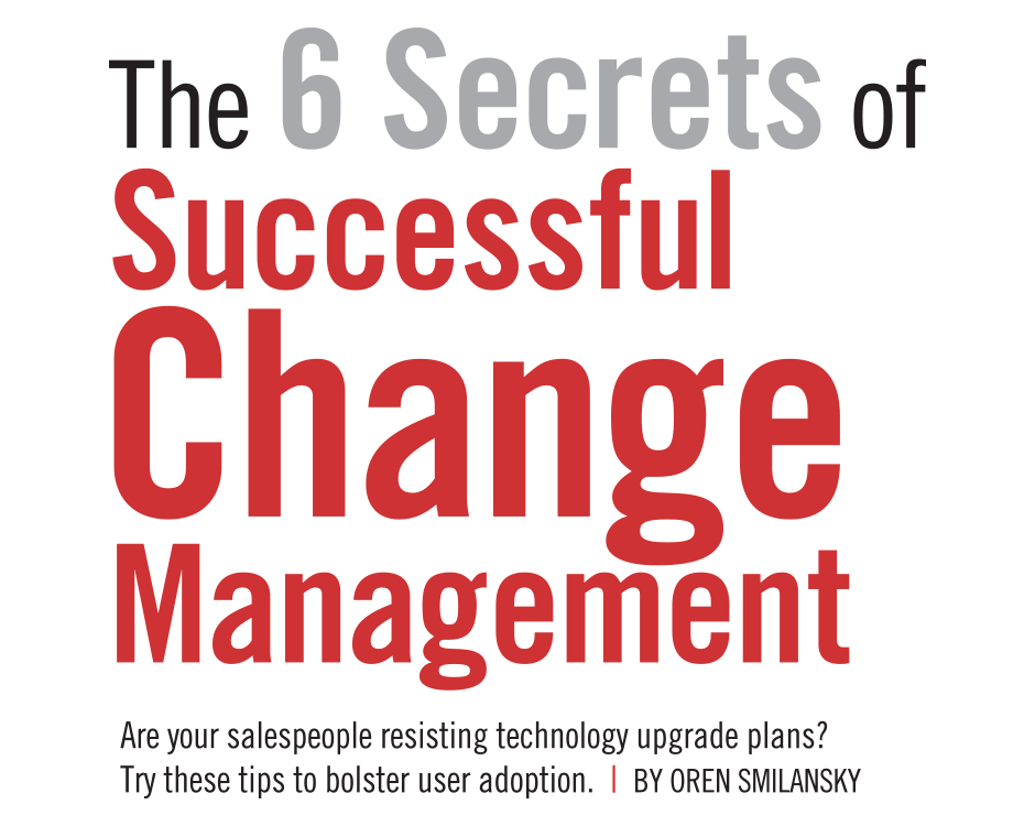The 6 Secrets of Successful Change Management