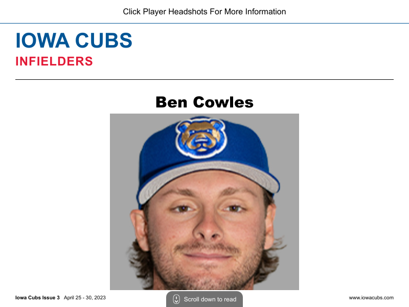 2025 Issue 2Player Bios - Infielders