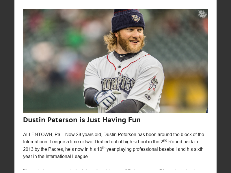 Issue Four: May 23-28Dustin Peterson Story