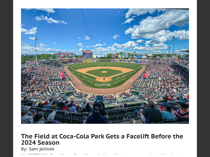 Issue Nine: July 9-14The Field Gets a Facelift