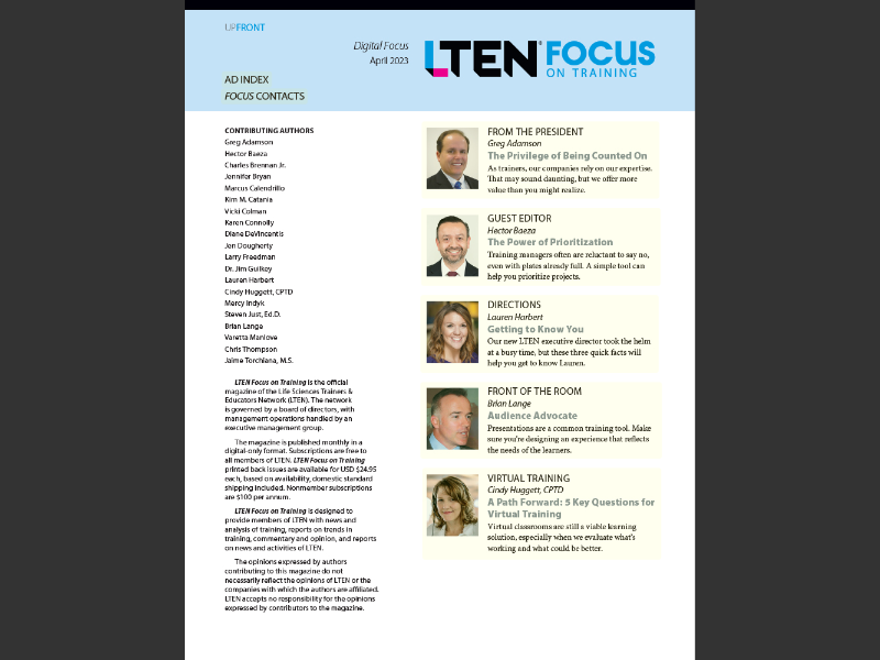 Focus Magazine - April 2023Upfront