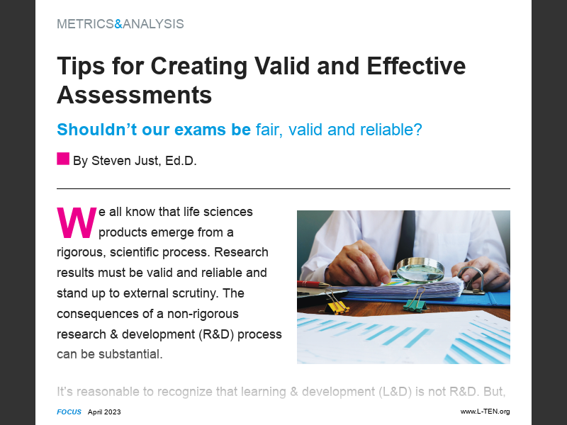 Focus Magazine - April 2023Tips for Creating Valid and Effective ...
