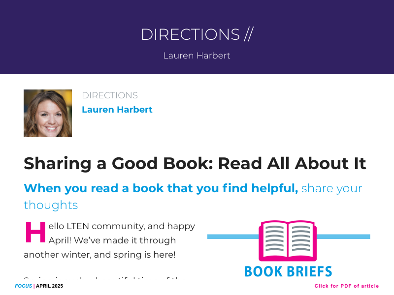Focus Magazine - April 2025Directions: Sharing a Good Book: Read All ...