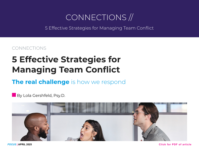 Focus Magazine - April 2025Connections: 5 Effective Strategies for ...
