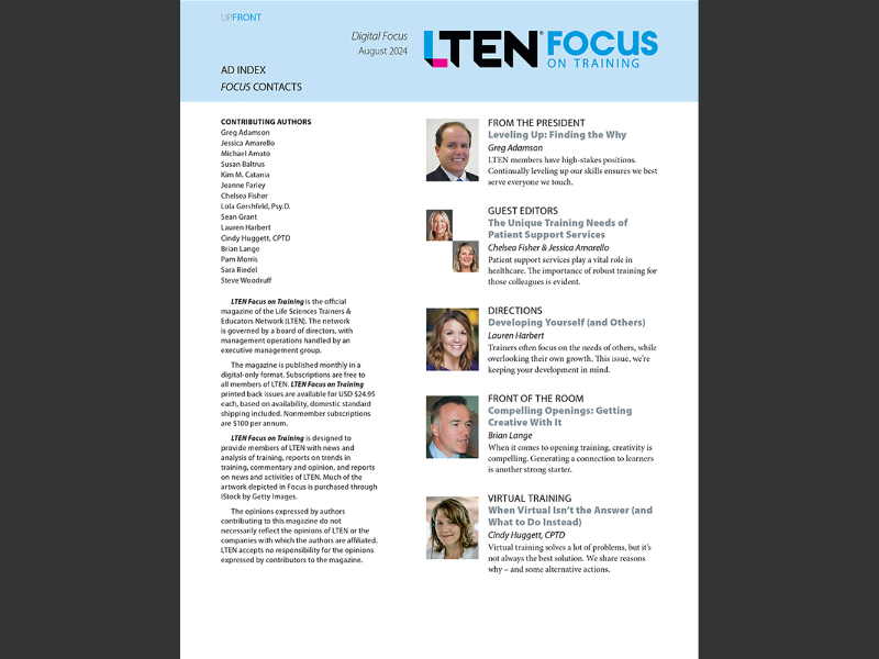 Focus Magazine - August 2024Upfront