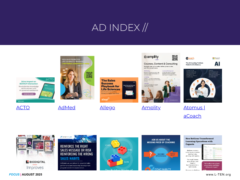 Focus Magazine - August 2025Ad Index