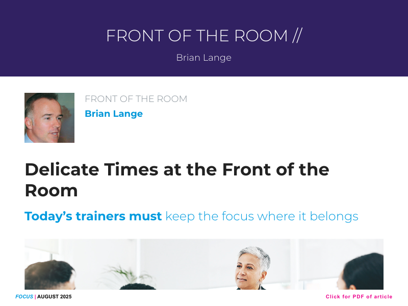 Focus Magazine - August 2025FRONT OF THE ROOM