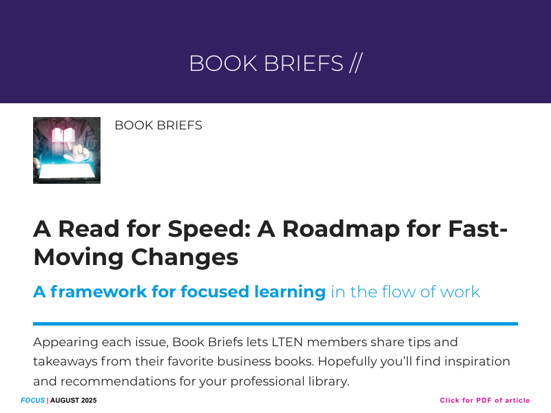 Focus Magazine - August 2025BOOK BRIEFS
