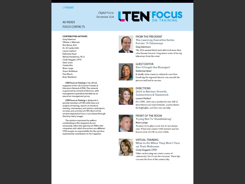 Focus Magazine - December 2024Upfront
