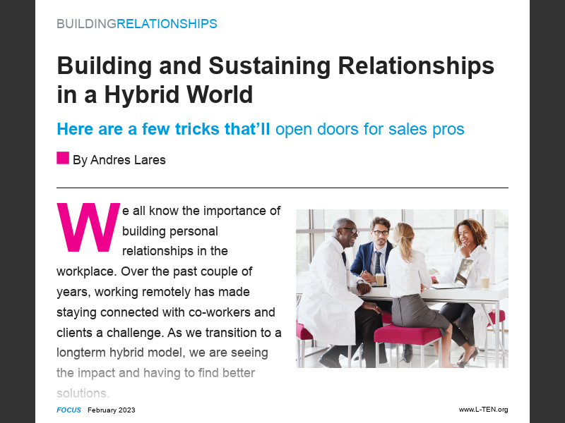 Focus Magazine - February 2023Building Relationships: Building and ...