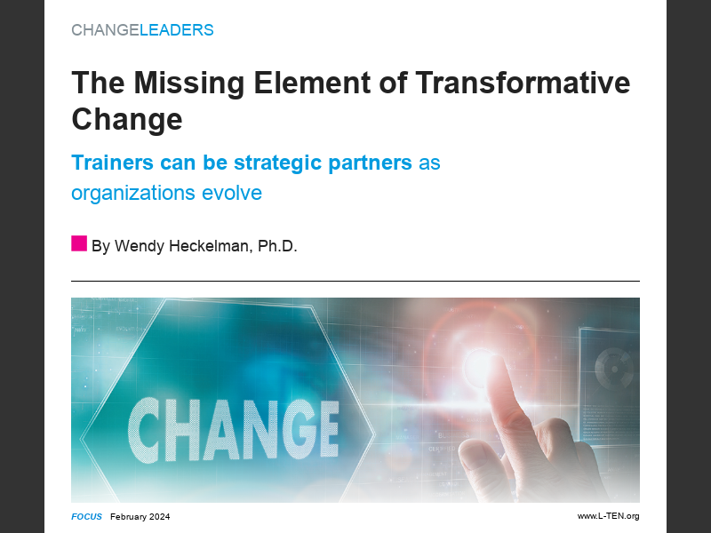Focus Magazine - February 2024Change Leaders: The Missing Element of ...