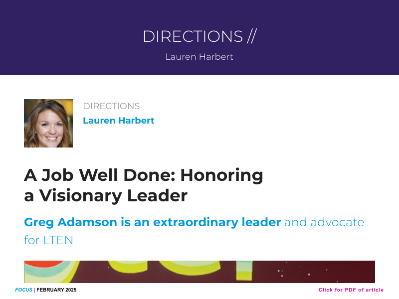 Focus Magazine - February 2025Directions: A Job Well Done: Honoring a ...