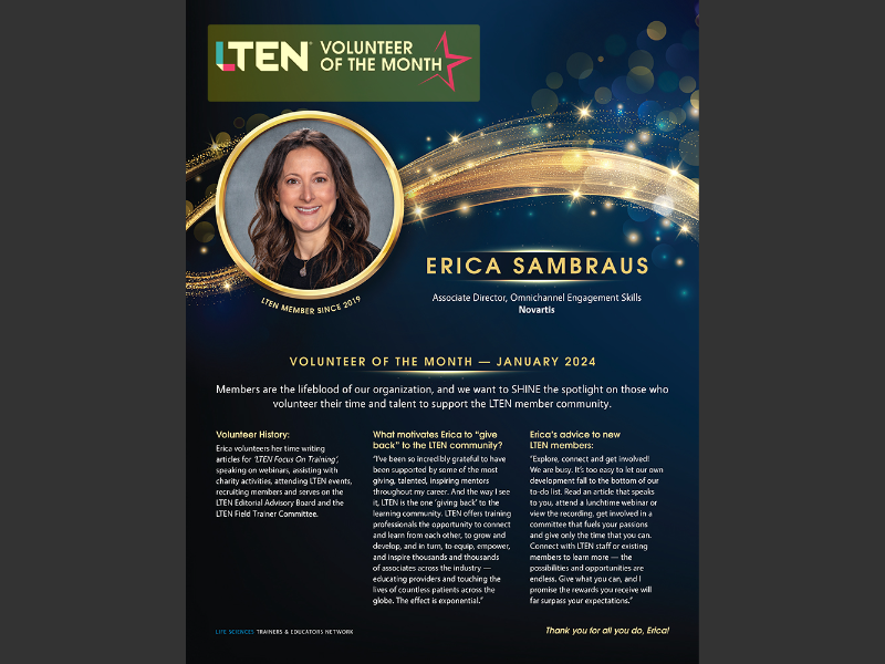 Focus Magazine - January 2024LTEN Volunteer of the Month