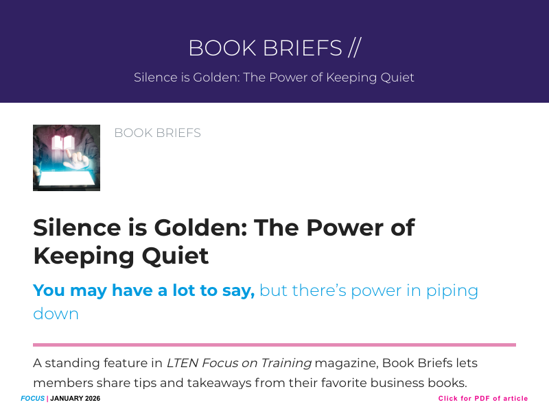 Focus Magazine - January 2026BOOK BRIEFS