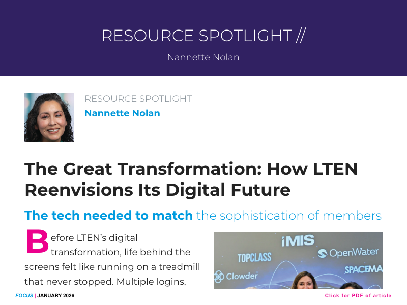 Focus Magazine - January 2026RESOURCE SPOTLIGHT Nannette Nolan