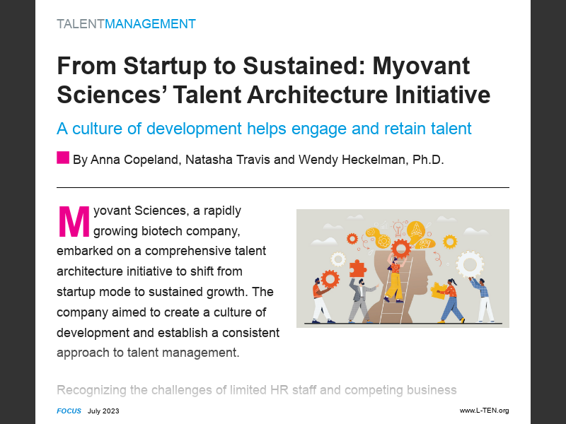 Focus Magazine - July 2023Talent Management: From Startup to Sustained ...