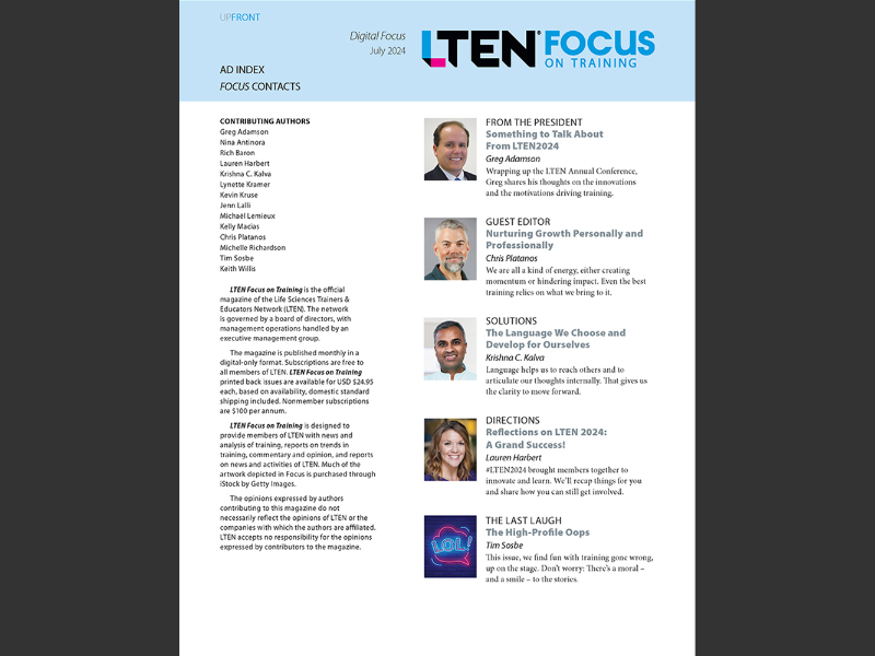 Focus Magazine - July 2024Upfront